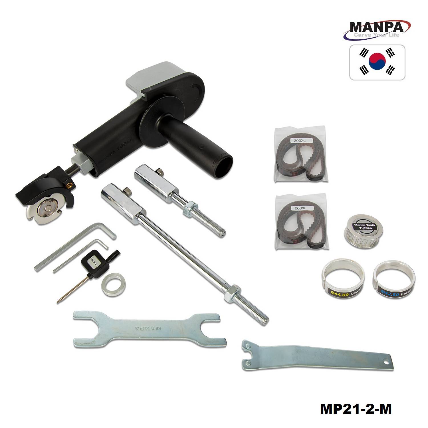 Manpa Tools Belt Cutter 50 full set - houtsnijden machinaal