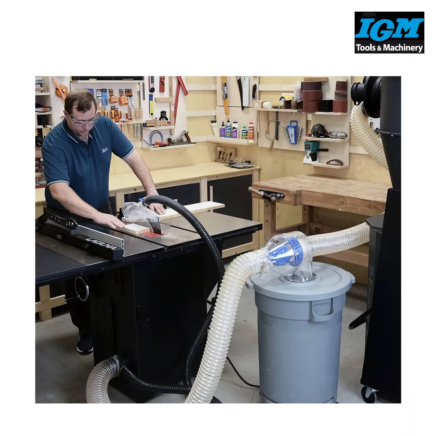 cyclonische stof en spaander afscheider